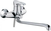 Смеситель для ванны с душем и раковины FRAP H01 хром [F2201] – купить в Ситилинк | 1479340