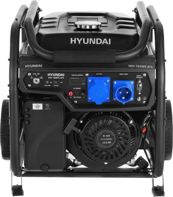 Бензиновый генератор Hyundai HHY 7050FE ATS, 220/12 В, 5.5кВт, с ...