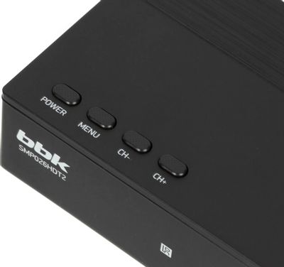 Ресивер DVB-T2 BBK SMP026HDT2, черный – купить в Ситилинк | 1435619