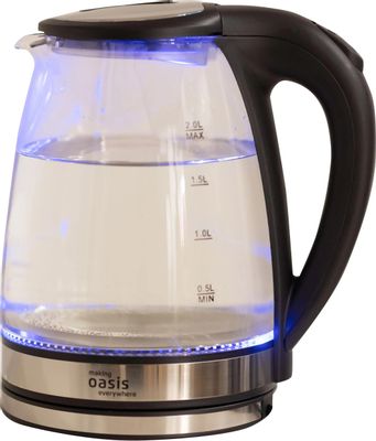 Обзор товара чайник электрический OASIS K-8GS, 2000Вт, черный и нержавеющая сталь (1935360) в ...