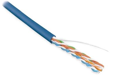 Кабель информационный Hyperline кат.5E, 305м, синий [uutp4-c5e-s24-in-lszh-bl-305] – купить в ...