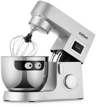 Миксер планетарный KitFort КТ-3435-2, 1800Вт, серый – купить в Ситилинк | 2019757