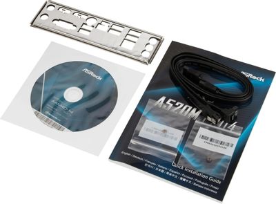 Материнская плата ASRock A520M PRO4, SocketAM4, AMD A520, mATX, Ret ...
