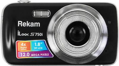 Цифровой фотоаппарат Rekam iLook S750i, черный – купить в Ситилинк | 304808