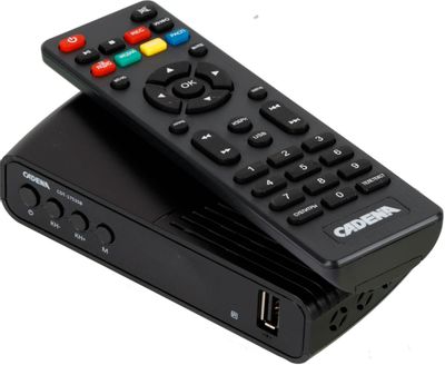 Характеристики Ресивер DVB-T2 Cadena CDT-1753SB (TC), черный (1421908 ...