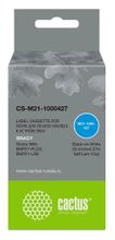 Картридж Cactus CS-M21-1000427, 25.4мм, черный шрифт, белый фон, 4.27м ...