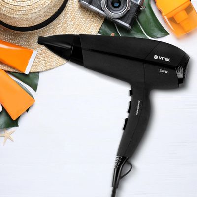 Фен Vitek VT-8203, 2200Вт, черный – купить в Ситилинк | 2035957