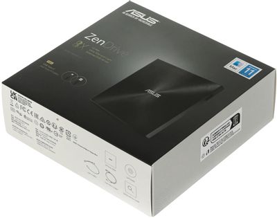 Оптический привод DVD-RW ASUS SDRW-08U9M-U, внешний, USB, черный, Ret ...