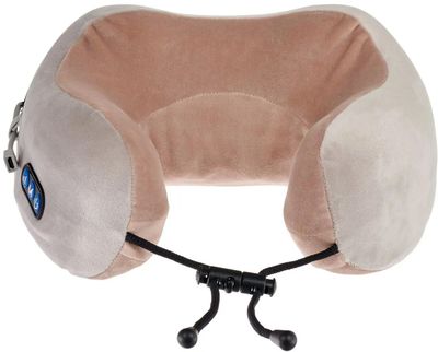 Массажная подушка для шеи BRADEX KZ 0557, бежевый, серый – купить в Ситилинк | 1561670