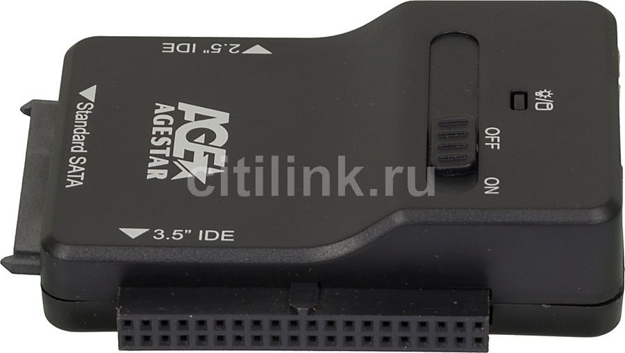 Характеристики Адаптер-переходник для HDD AgeStar 3FBCP1, черный ...
