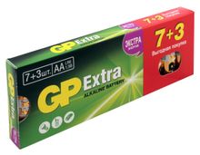 Характеристики AA Батарейка GP Extra Alkaline 15AX LR6, 10 шт. (1080798) смотреть в СИТИЛИНК