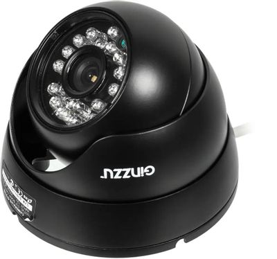 Камера видеонаблюдения аналоговая Ginzzu HS-S701HB, 3.6 мм, черный ...