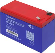 Аккумуляторная батарея Ippon IPE12-9 для ИБП Максимальный ток зарядки - 2.7 А, 12В, 9Ач – купить ...