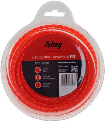 Обзор товара леска для садовых триммеров FUBAG FQ, 2.4мм, 40м [38746 ...