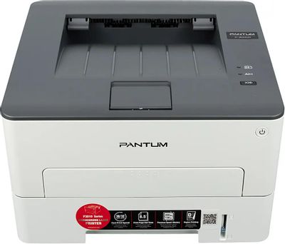 Принтер лазерный Pantum P3010D черно-белая печать, A4, цвет белый ...