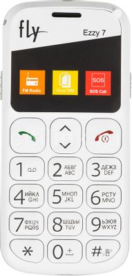 Обзор товара сотовый телефон Fly Ezzy 7, белый (380473) в интернет-магазине СИТИЛИНК