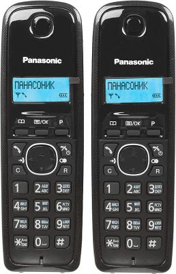 Радиотелефон Panasonic KX-TG1612RUH, темно-серый – купить в Ситилинк ...