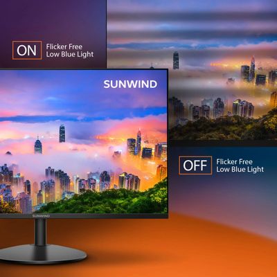 27" Монитор SunWind SUN-M27BA102, 1920x1080, VA, 75Гц, 1хHDMI, черный ...