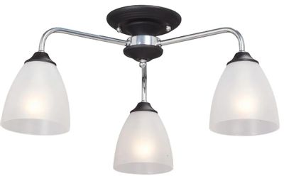 Люстра VITALUCE V3946-1/3PL, 3 х 40 Вт, черный/белый – купить в Ситилинк | 1755486