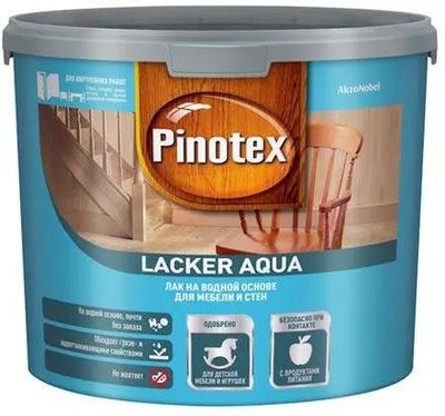Обзор товара лак PINOTEX Lacker Aqua 70, бесцветный, 2.7л [5254103 ...