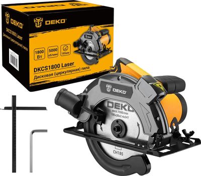 Обзор товара циркулярная пила (дисковая) DEKO DKCS1800 Laser [063-4192 ...