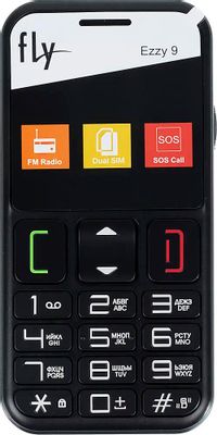 Сотовый телефон Fly Ezzy 9, черный – купить в Ситилинк | 487235