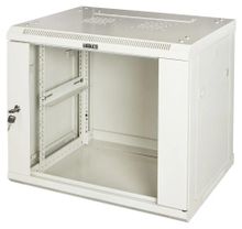Шкаф коммутационный LanMaster TWT-CBWPG-18U-6X8-GY настенный, стеклянная передняя дверь, 18U ...