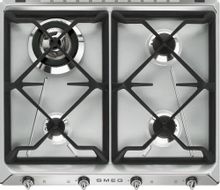 Газовая варочная панель SMEG Victoria SR964XGH, 4 конфорки, нержавеющая ...