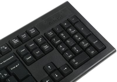 Комплект (клавиатура+мышь) A4TECH 3000NS, USB, беспроводной, черный ...