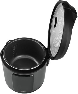 Мультиварка RED SOLUTION M4100, 860Вт, черный/стальной – купить в Ситилинк | 2046646