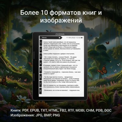 Электронная книга Digma F4, 5.83", черный – купить в Ситилинк | 1989377