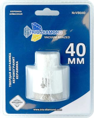 Характеристики Коронка TRIO-DIAMOND VB040, по керамограниту, M14 ...