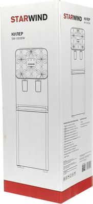 Кулер StarWind SW-1003EW, напольный, электронный, «push» - кран, белый ...