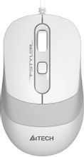 Мышь A4TECH Fstyler FM10S, оптическая, проводная, USB, белый и серый [fm10s usb white] – купить ...