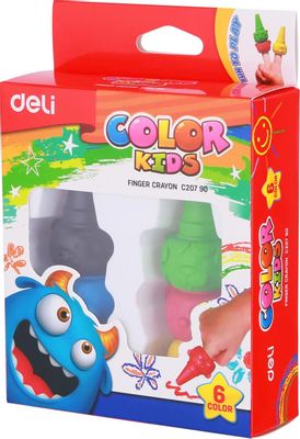 Характеристики Мелки восковые Deli Color Kids EC20790 EC20790, 6 цветов ...
