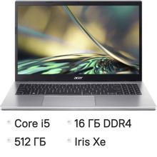 Ноутбук Acer Aspire 3 A315-59-52X6, 15.6", IPS, Intel Core i5 1235U 1 ...