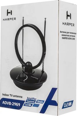 Телевизионная антенна Harper ADVB-2969, комнатная – купить в Ситилинк ...