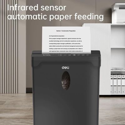 Уничтожитель бумаг Deli ET014, с автоподачей, P-4, 4х33 мм, 5 лист ...