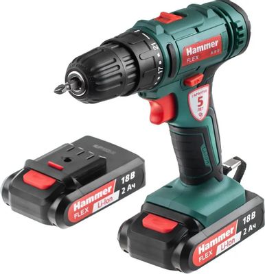 Обзор товара дрель-шуруповерт Hammer ACD18BS, 2Ач, с двумя ...