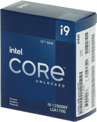 Процессор Intel Core i9 12900KF, LGA 1700, BOX (без кулера ...