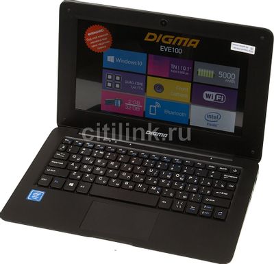 Характеристики Ноутбук Digma EVE 100 ET1015EW, 10.1", Intel Atom X5 ...