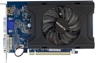 Видеокарта GIGABYTE AMD Radeon HD 5570 1ГБ DDR3, OC, Ret [gv-r557oc-1gi ...
