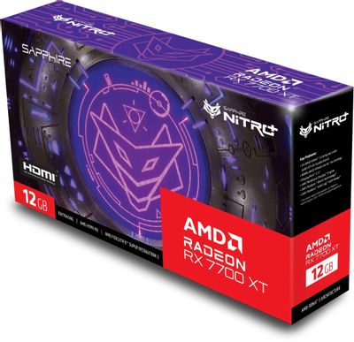 Видеокарта Sapphire AMD Radeon RX 7700XT 11335-02-20G NITRO+ RX 7700 XT ...