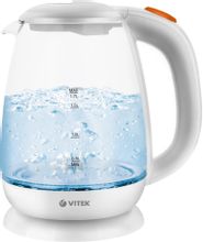 Чайник электрический Vitek VT-1101, 2200Вт, белый – купить в Ситилинк | 2033903