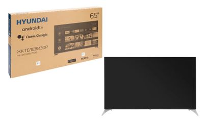 65" Телевизор Hyundai H-LED65QBU7500, QLED, 4K Ultra HD, черный, СМАРТ ...