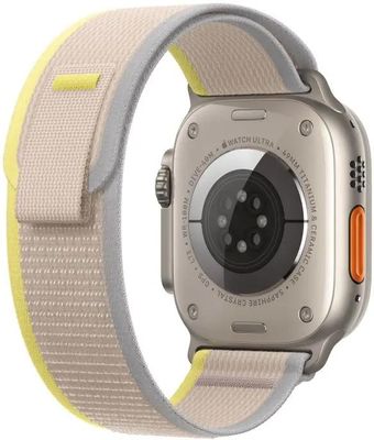 Смарт-часы Apple Watch Ultra A2684, 49мм, желтый/бежевый/титан [mnhk3ae ...