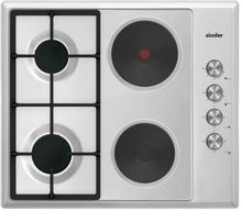 Газовая варочная панель Simfer H60Q22M516, независимая, нержавеющая ...