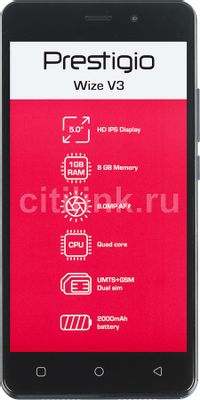 Обзор товара смартфон Prestigio Wize V3 8Gb, синий (1198330) в интернет ...