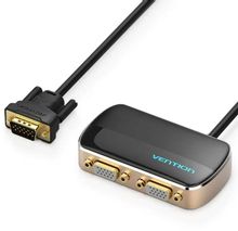 Сплиттер видео VENTION DBABF, VGA (m) - VGA (f) , 1м, GOLD, золотистый ...