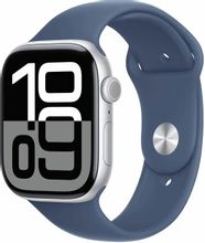 Смарт-часы Apple Watch Series 10 A2999, 46мм, 2.1", синий/серебристый ...